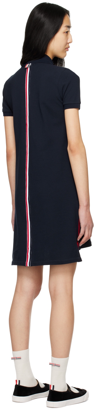 Thom Browne Navy Short Sleeve Minidress - 415 Navy - 27% Off
